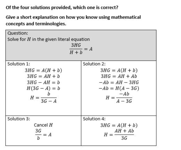 Solved of the four solutions provided, which one is correct? | Chegg.com