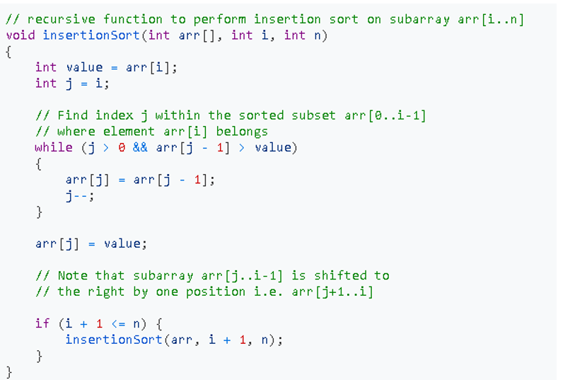 Solved Consider the code given below. Give its | Chegg.com