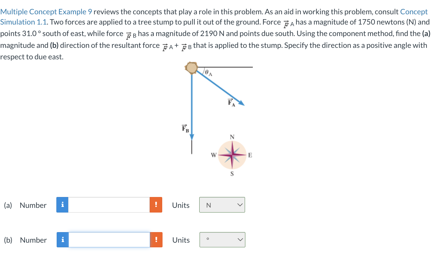 Solved Multiple Concept Example 9 ﻿reviews the concepts that | Chegg.com