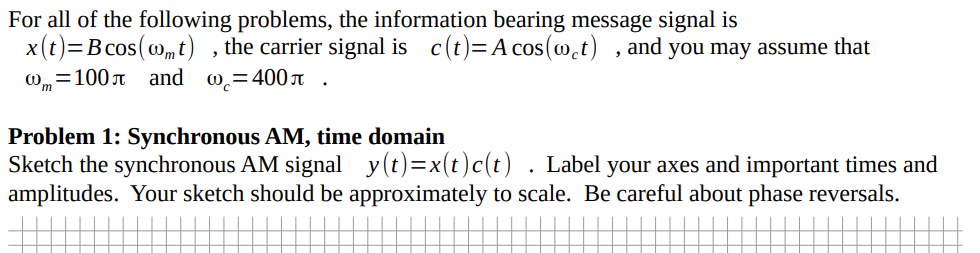Solved For all of the following problems, the information | Chegg.com