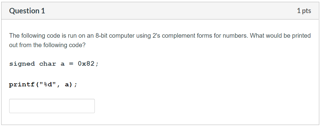 Solved 01 Pts Question 1 The Following Code Is Run On An 