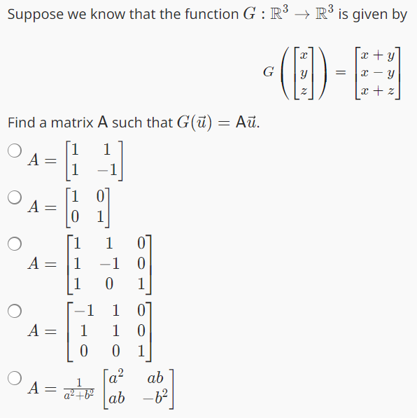 Solved Suppose we know that the function G:R3→R3 ﻿is given | Chegg.com