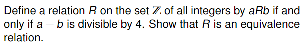 Solved Define a relation R on the set Z of all integers by | Chegg.com
