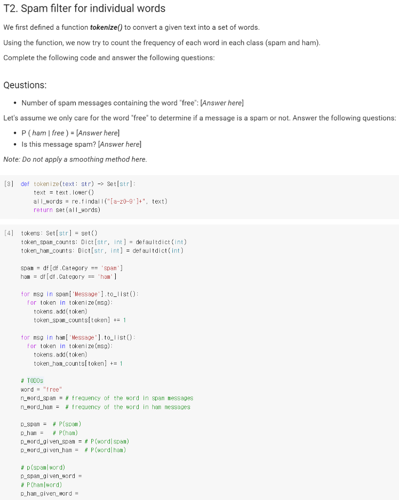 Solved T1. Load a dataset The following code loads a dataset | Chegg.com