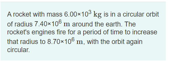 Solved What is the change in the rocket's kinetic energy? | Chegg.com