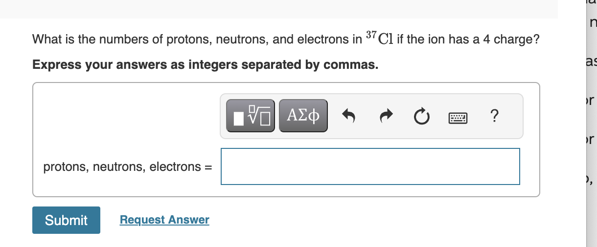 Solved What is the numbers of protons, neutrons, and | Chegg.com