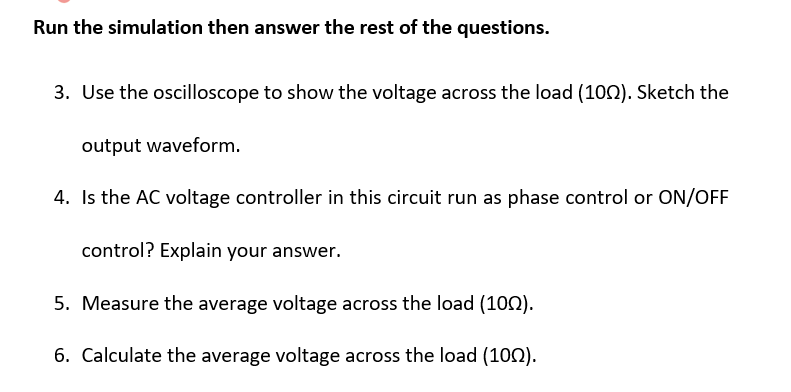 Solved Objectives: 1. Use a single phase AC voltage | Chegg.com