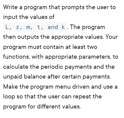 Solved Write a program that prompts the user to input the | Chegg.com