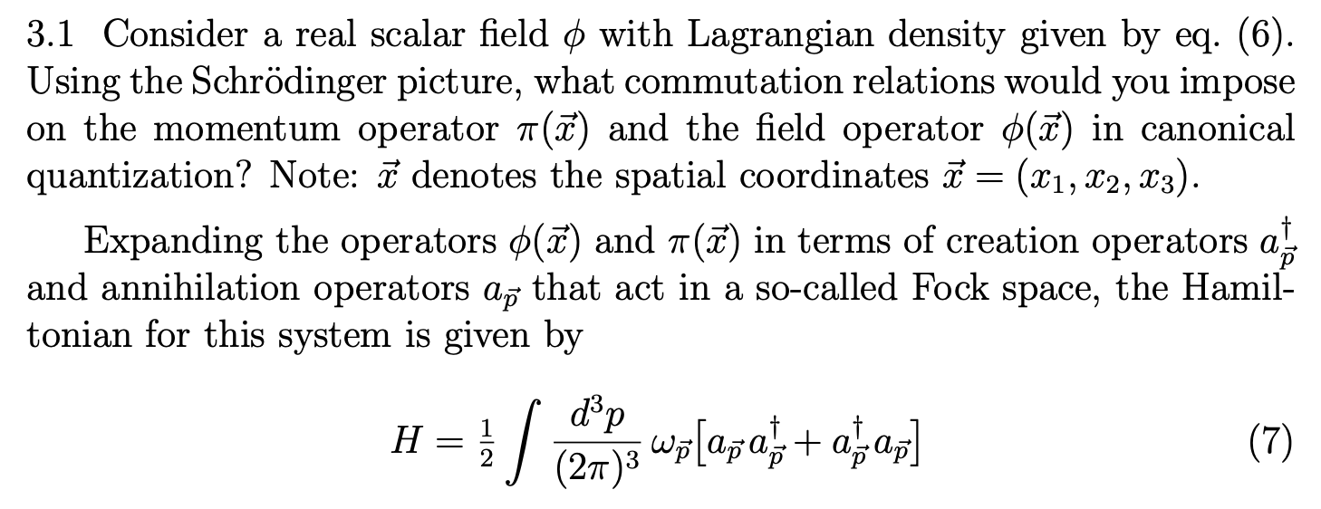 Solved 3.1 Consider a real scalar field with Lagrangian | Chegg.com