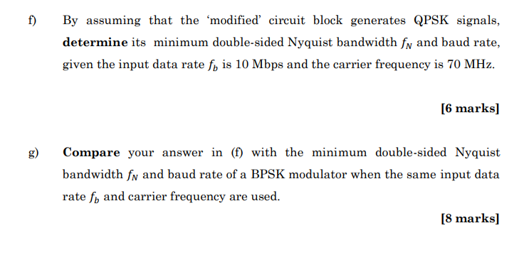 Solved Figure 1: 16-QAM Modulatora) By using appropriate | Chegg.com