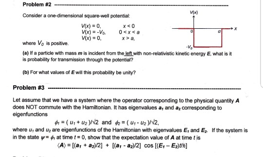 Solved Problem #2 Vix) Consider a one-dimensional | Chegg.com