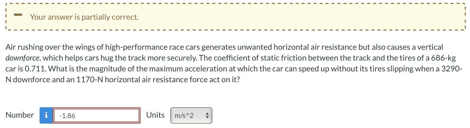 Solved Air rushing over the wings of high-performance race | Chegg.com
