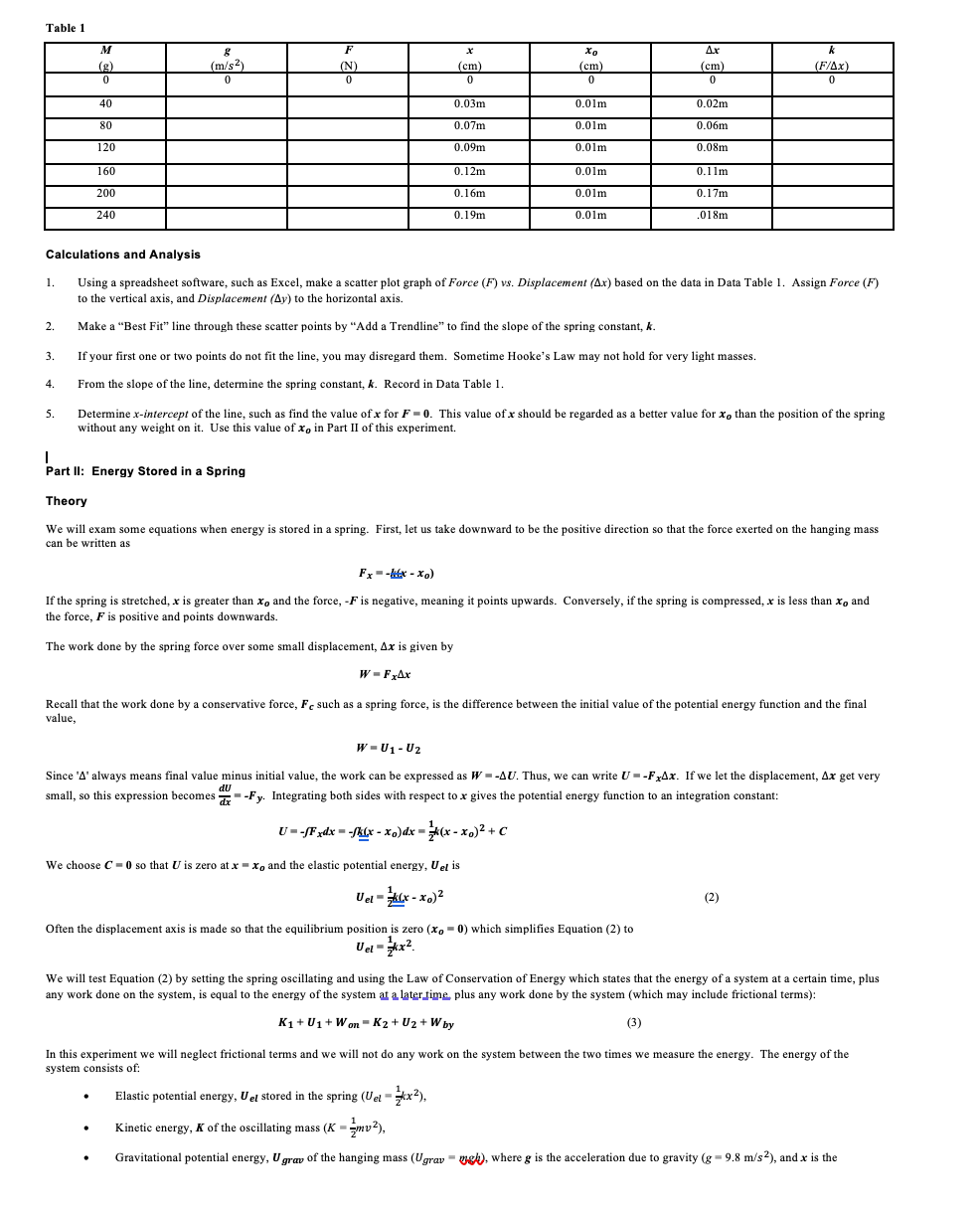 Solved I am looking for how to find G,F, and K . | Chegg.com