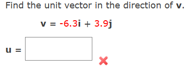 Solved Find the unit vector in the direction of v. | Chegg.com