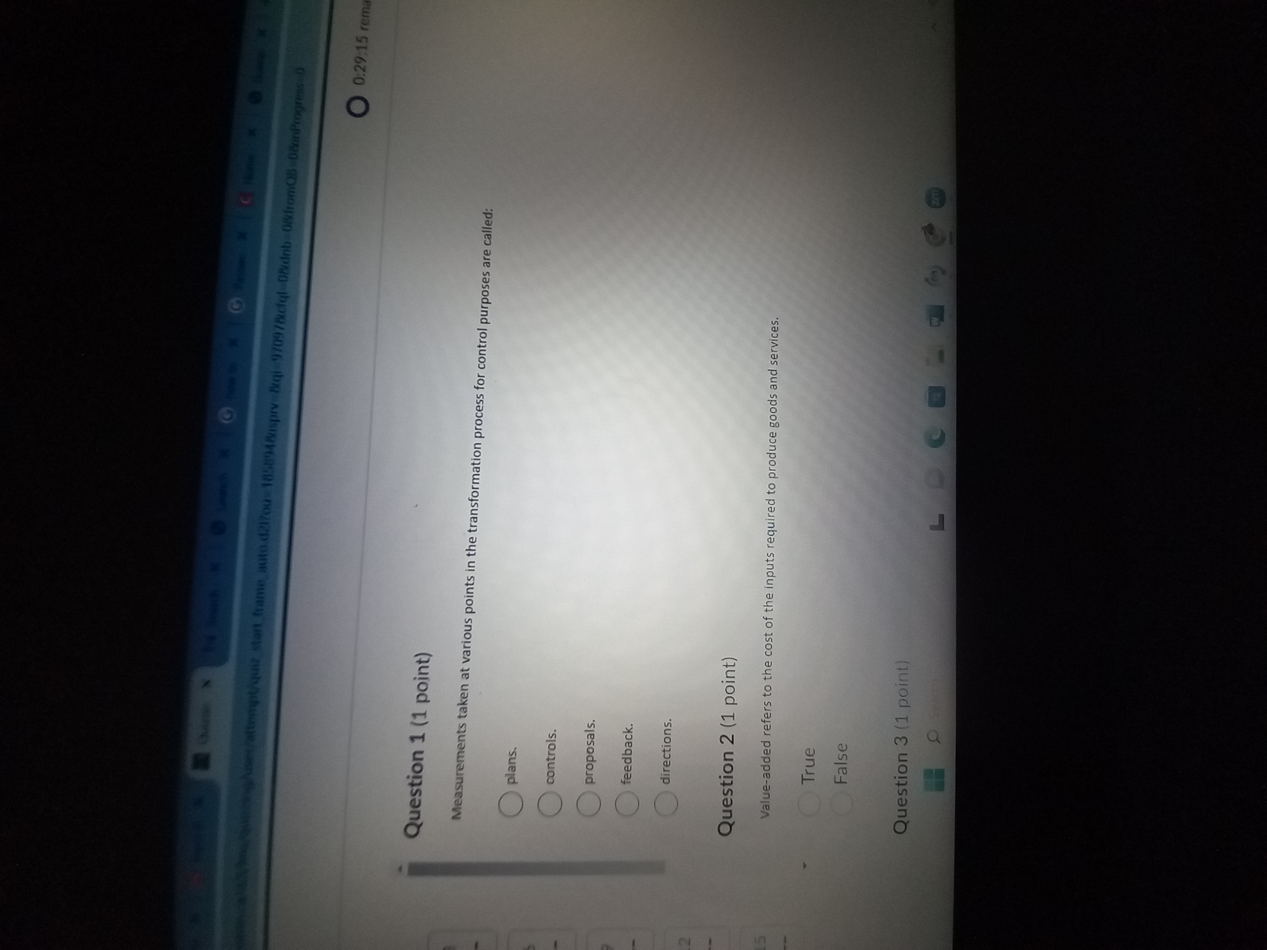 Solved Question 1 (1 ﻿point)Measurements taken at various | Chegg.com
