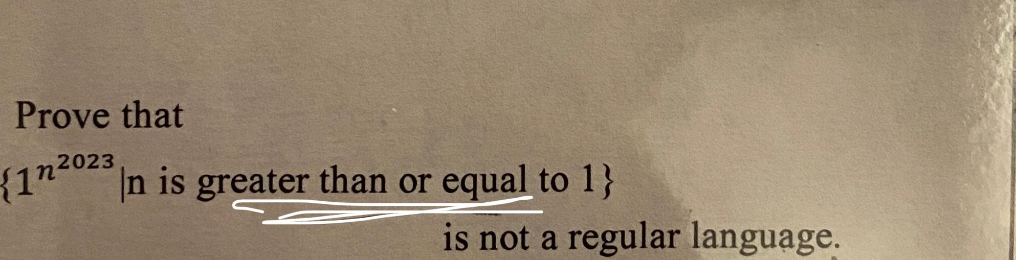 Solved Prove that {1n2023∣n is greater than or equal to 1} | Chegg.com
