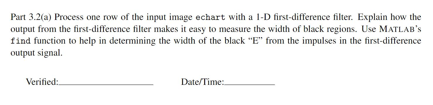 3.2 Filtering Images via Convolution One-dimensional | Chegg.com