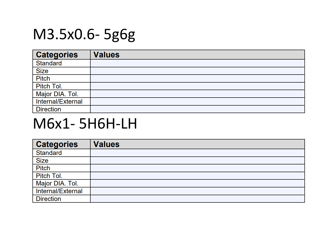 Solved M3.5x0.6-5g6g M6x1-5H6H-LH | Chegg.com