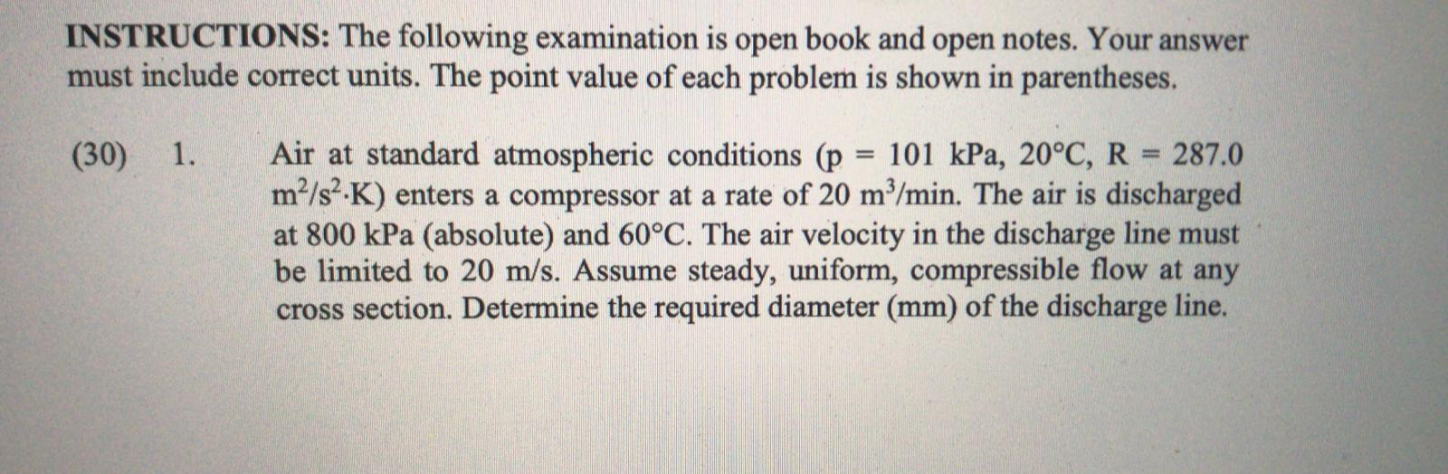 Solved INSTRUCTIONS: The following examination is open book | Chegg.com