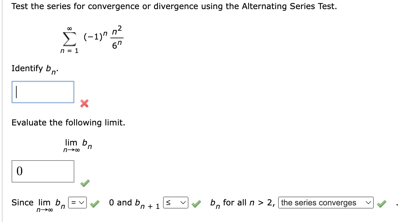 Solved Test the series for convergence or divergence using | Chegg.com