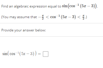 Solved Find an algebraic expression equal to | Chegg.com