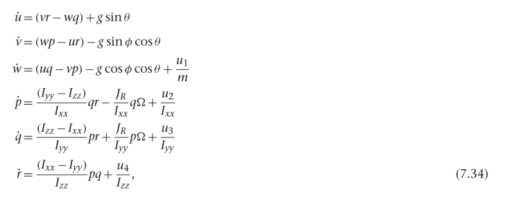 Exercise 7.5 Linearize the full dynamic equations of | Chegg.com