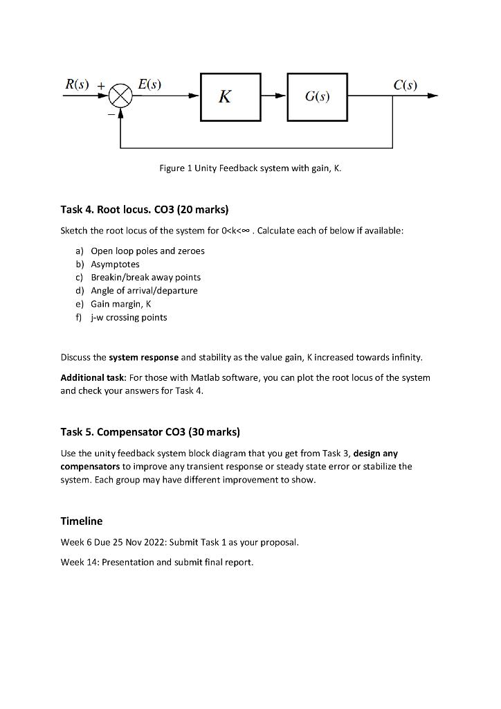 Solved Task 1. Basic control system. CO1 (10 marks) Briefly | Chegg.com