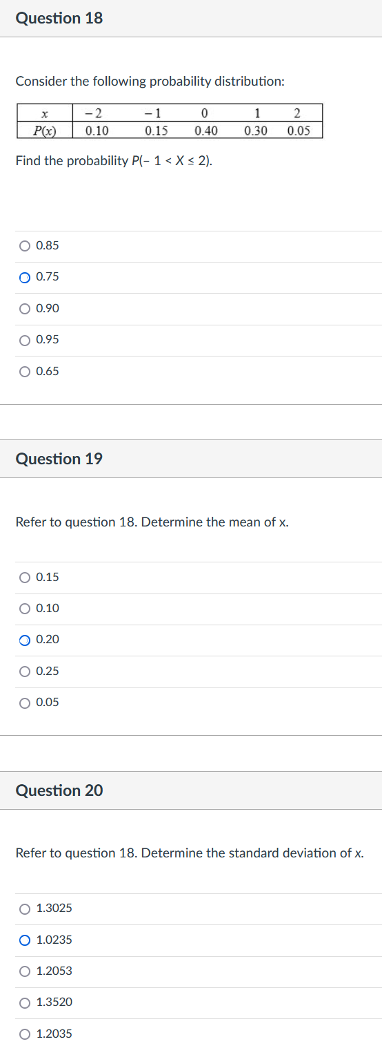 Solved Consider the following probability distribution: Find | Chegg.com