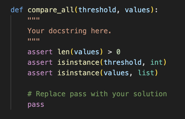 Solved Your task is to complete the function | Chegg.com