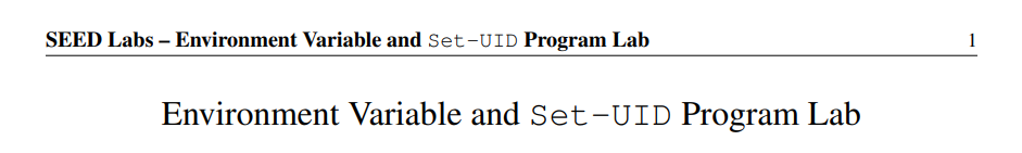Solved SEED Labs – Environment Variable and Set-UID Program | Chegg.com