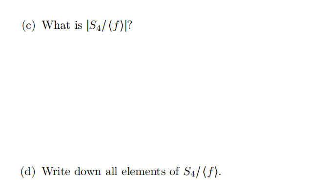 Solved 3. (a) Using cycle notation, write down one element | Chegg.com