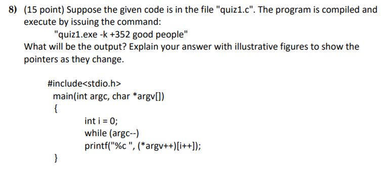 Solved 7) (8 point) Given below is portion of a program that | Chegg.com Solved 7) (8 point) Given below is portion of a program that | Chegg.com