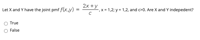 Solved Let X and Y have the joint pmf f(x,y) = 2x + y -,x= | Chegg.com