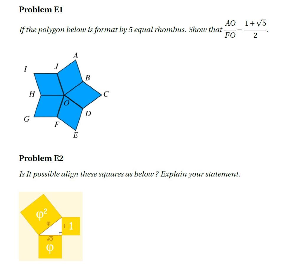Solved If the polygon below is format by 5 equal rhombus. | Chegg.com