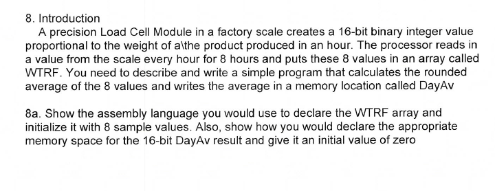8 Introduction A Precision Load Cell Module In A 