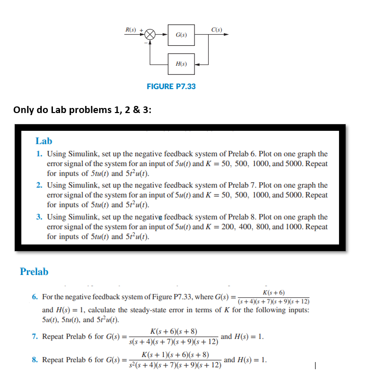 Gs Hs Figure P733 Only Do Lab Problems 1 2 And 3 