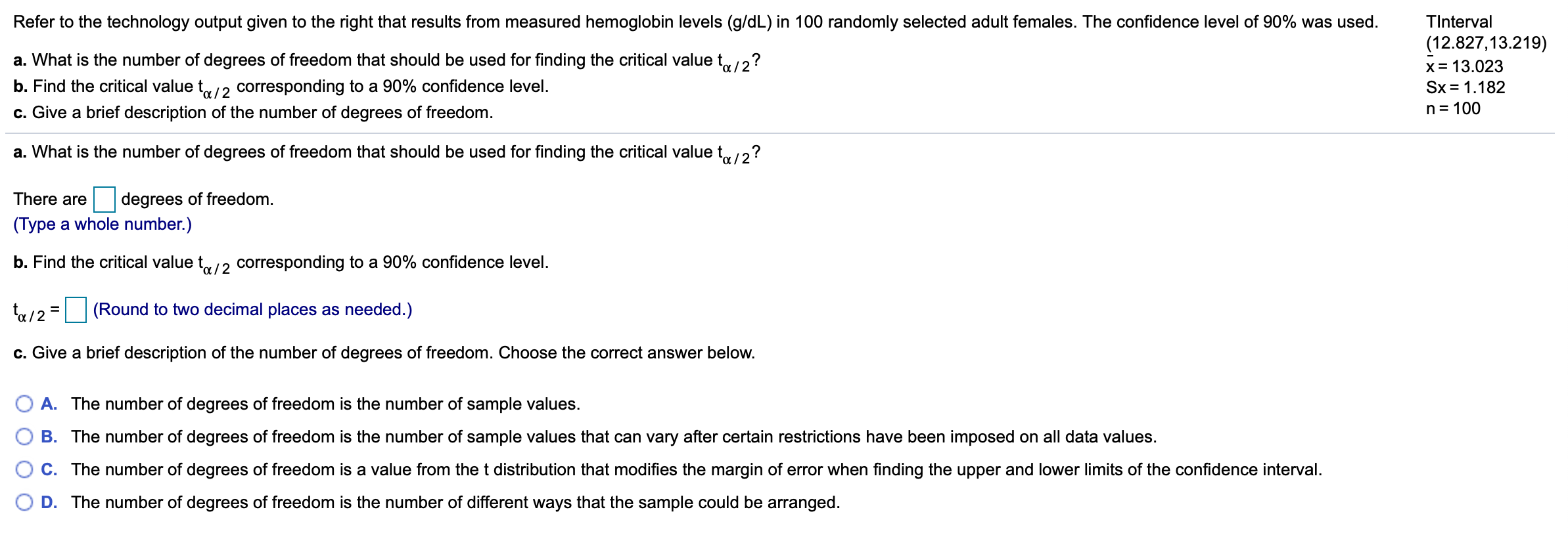 Solved Refer to the technology output given to the right | Chegg.com