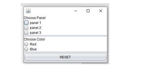 Solved Write a Java Swing application that shows the | Chegg.com