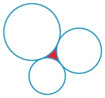 Solved Three circles of radii 4, 7, and 10 cm are mutually | Chegg.com