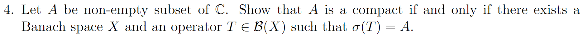 Solved 4. Let A be non-empty subset of C. Show that A is a | Chegg.com