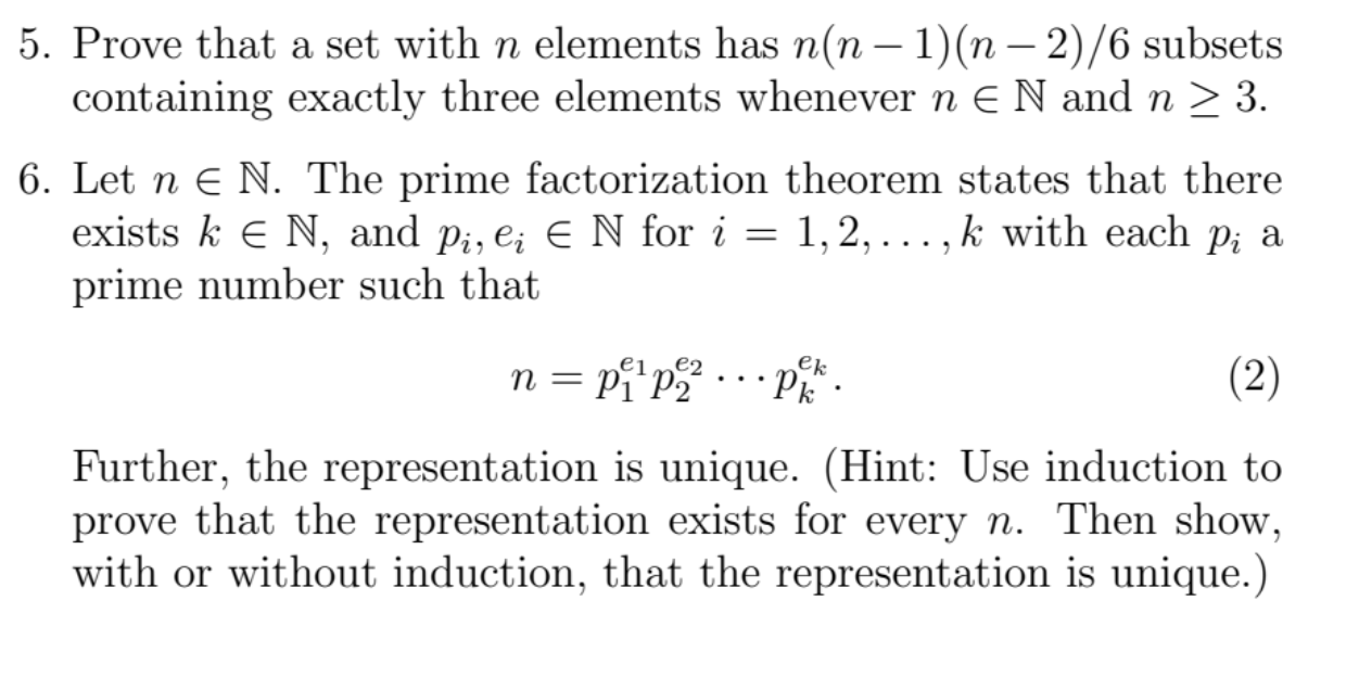Solved (Proof of Induction) ﻿Could you please solve these | Chegg.com