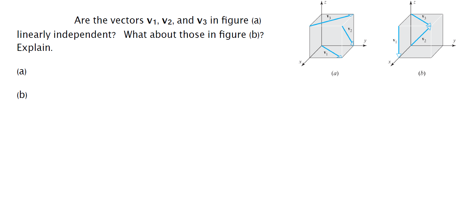 Solved V Are the vectors V1, V2, and v3 in figure (a) | Chegg.com