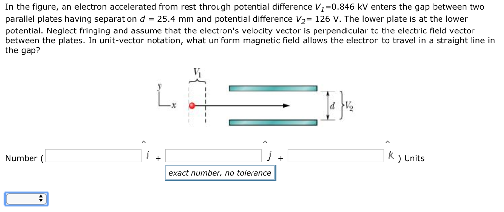 Solved In the figure, an electron accelerated from rest | Chegg.com