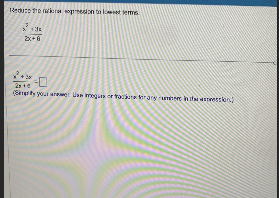 Solved Reduce the rational expression to lowest terms. | Chegg.com