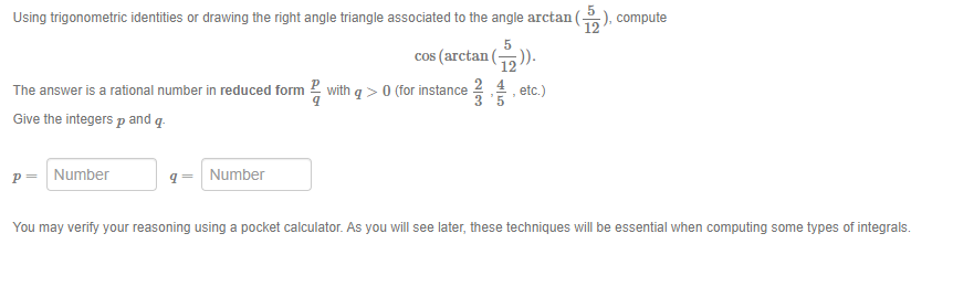 Solved Using trigonometric identities or drawing the right | Chegg.com