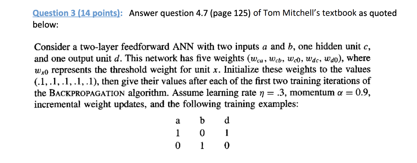 Solved Question 3 (14 points): Answer question 4.7 (page | Chegg.com