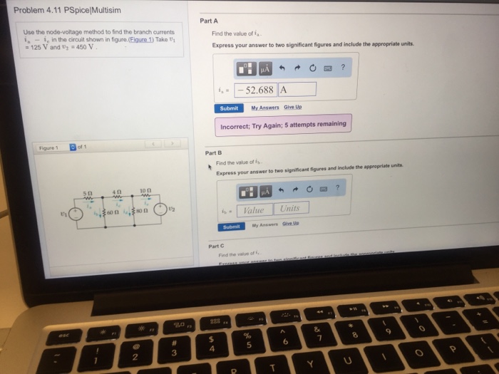 Solved Problem 4.11 PSpice Multisim Part A Use the | Chegg.com