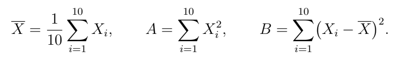 Solved Let X1, X2, . . . , X10 be a random sample of size 10 | Chegg.com