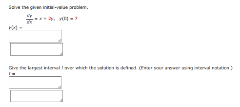 Solved Solve the given initial-value problem. | Chegg.com