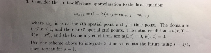 Solved Consider The Finite Difference Approximation To The
